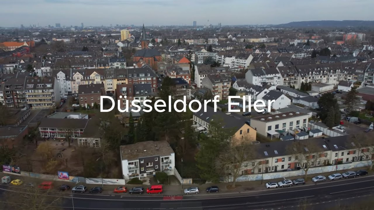 Düsseldorf (Eller), Germany by drone [4K] - YouTube