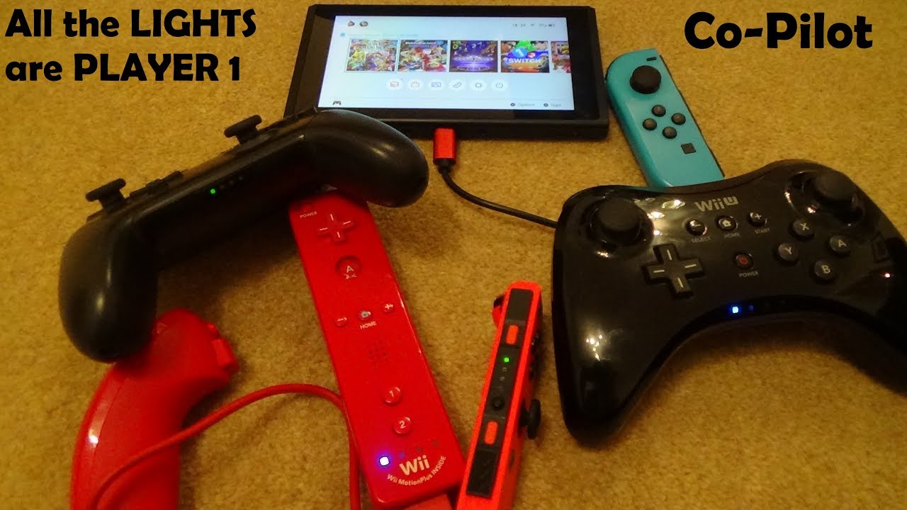 How to Setup Co-Pilot on the Nintendo Switch. 1 Player=4 Controllers ...