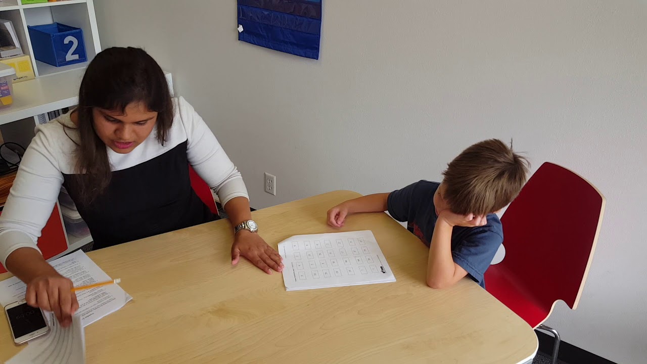 Video Example: A tutor administers the Number Identification measure to ...