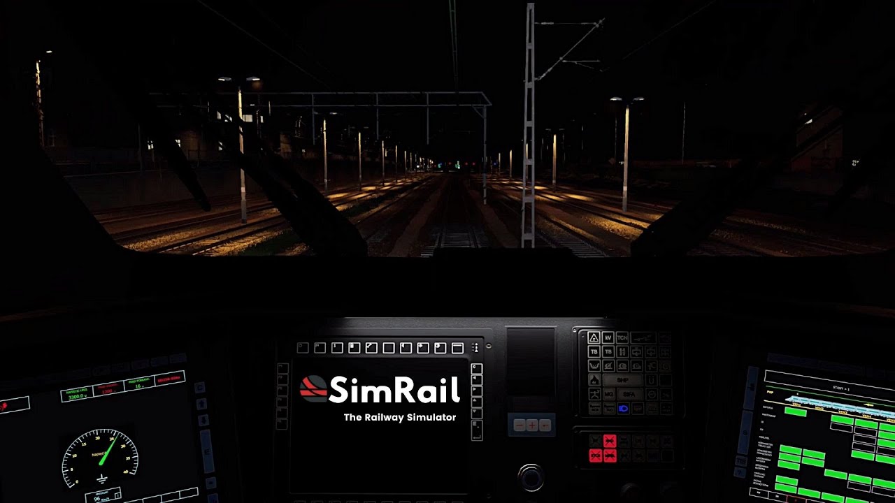 SimRail | 🌃 Little clip of SimRail in the dark 🌃 | #simrail - YouTube