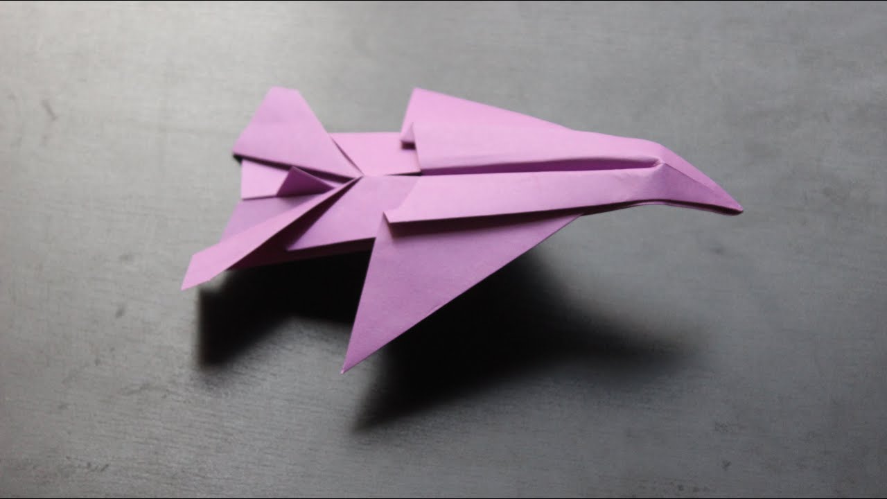 How To Make A Jet Fighter Origami Paper Plane Tutorial YouTube How To Make A Jet Fighter Origami Paper Plane Tutorial YouTube