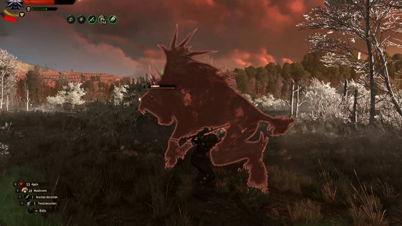 (Witcher 3) Fiend guarding a treasure - YouTube