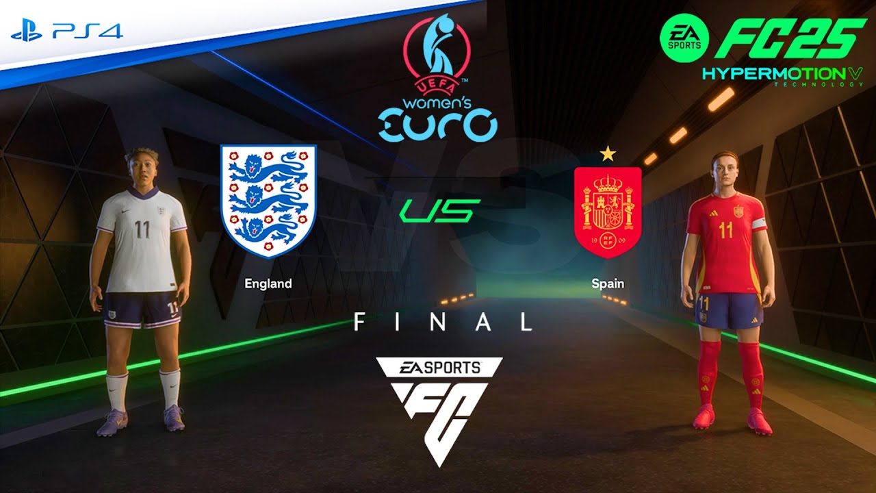 FC 25 PS4 - England vs Spain | UEFA Women's EURO Final 2025 - YouTube