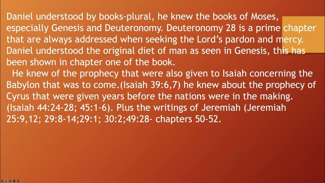 Daniel Chapter 9 - YouTube