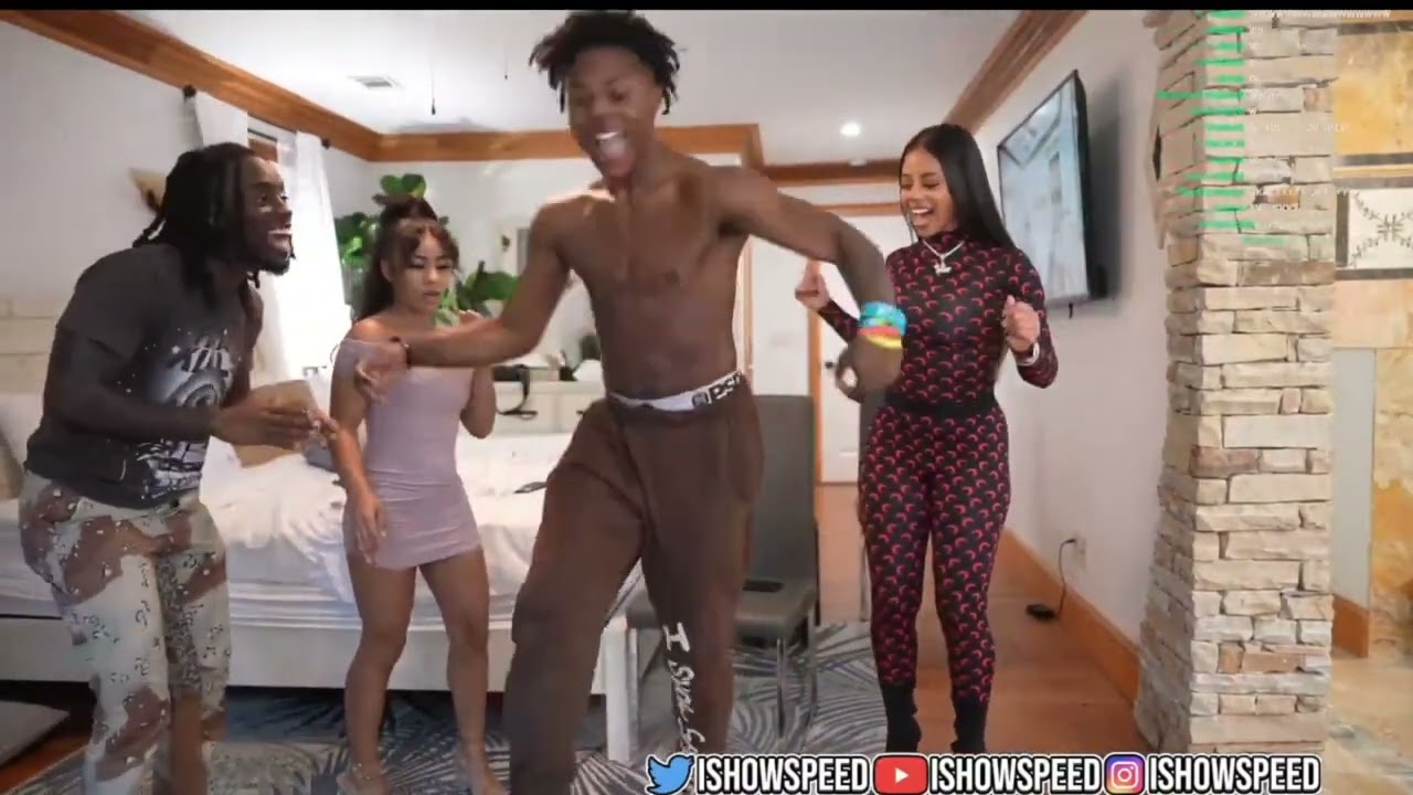 👩🏿‍🤝‍👩🏾👅ishowspeed X kai Dancing with two girlfriends - YouTube