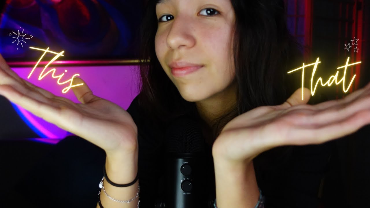 ASMR CHALLENGE - This or That? (escoge tu trigger favorito...🩷) - YouTube