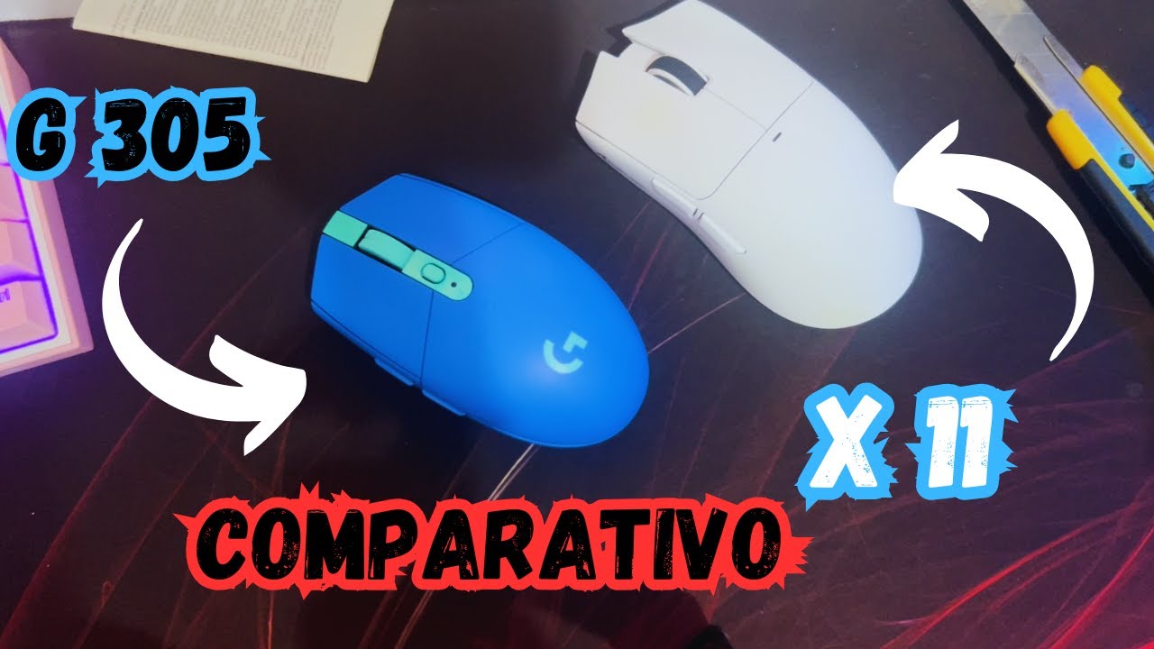 mouse logitech G 305 azul - YouTube