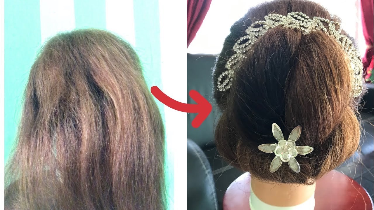 Penataan Sanggul dengan Pola Back Mess (easy) - YouTube