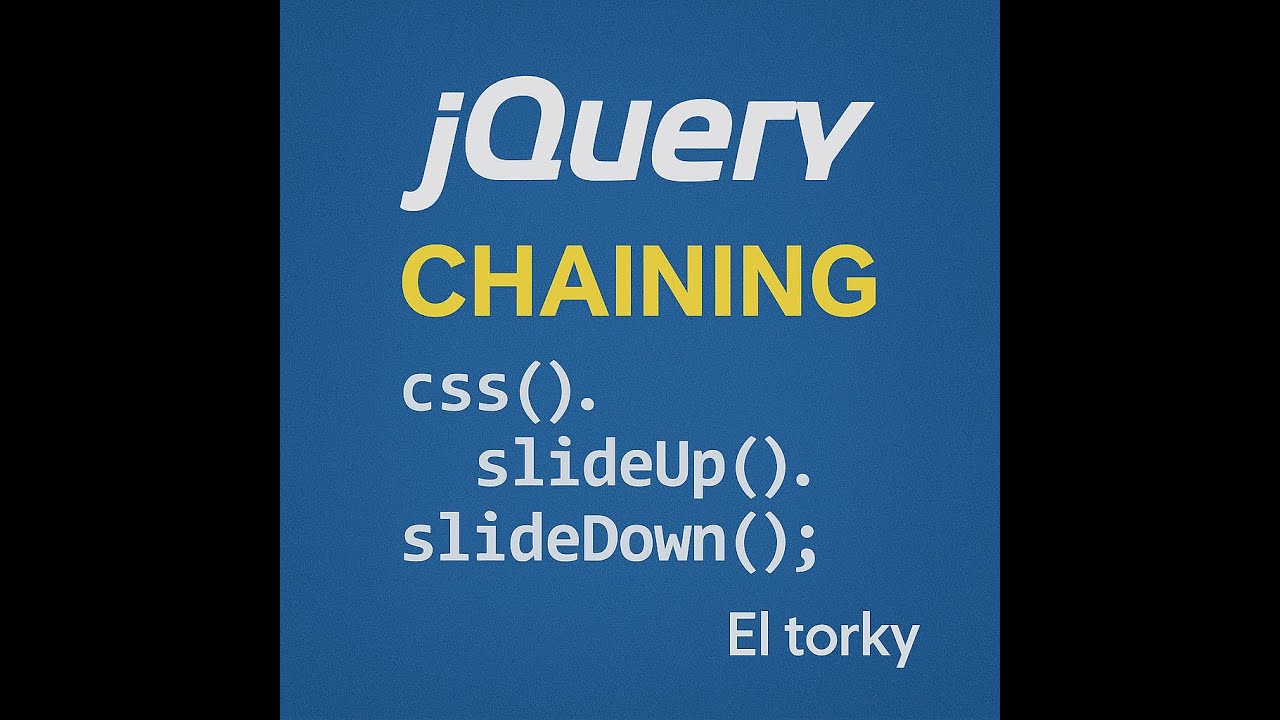 Jquery 15-chaining - YouTube