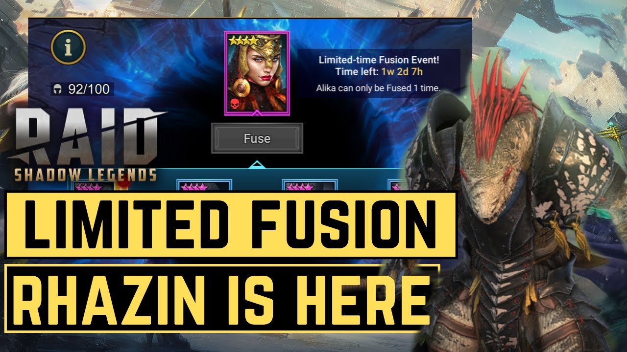 ALIKA LIMITED FUSION - RHAZIN FINALLY - RAID SHADOW LEGENDS - YouTube