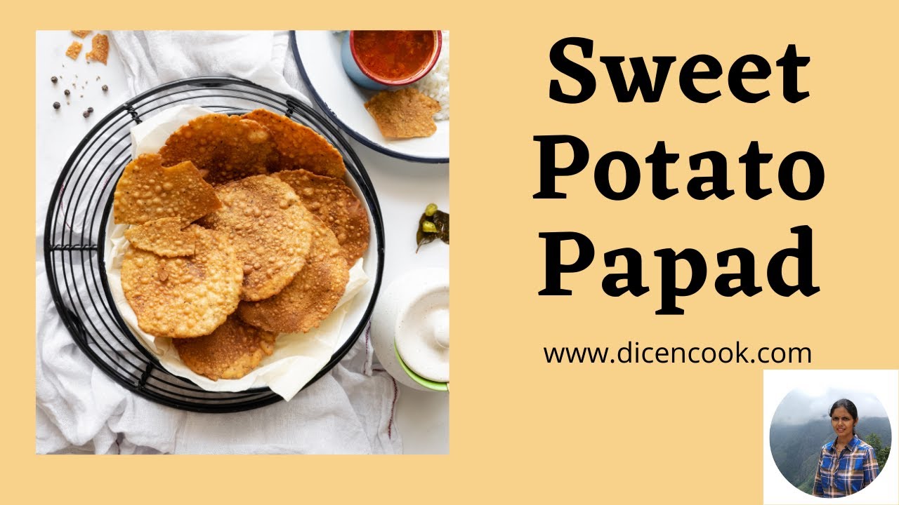 Sweet potato papad | Genasina happala | Sweet potato happala | ಸಿಹಿ ...