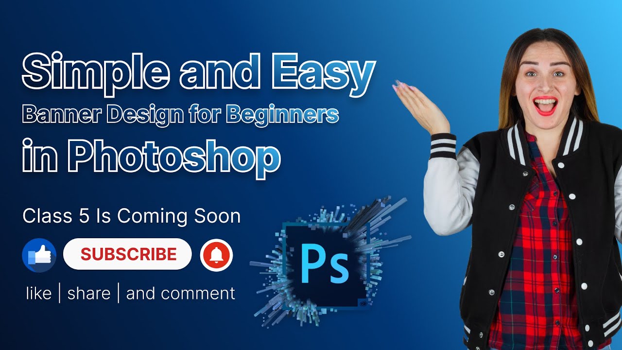 Basic Banner Design in Adobe Photoshop for Beginners | Step-by-Step ...