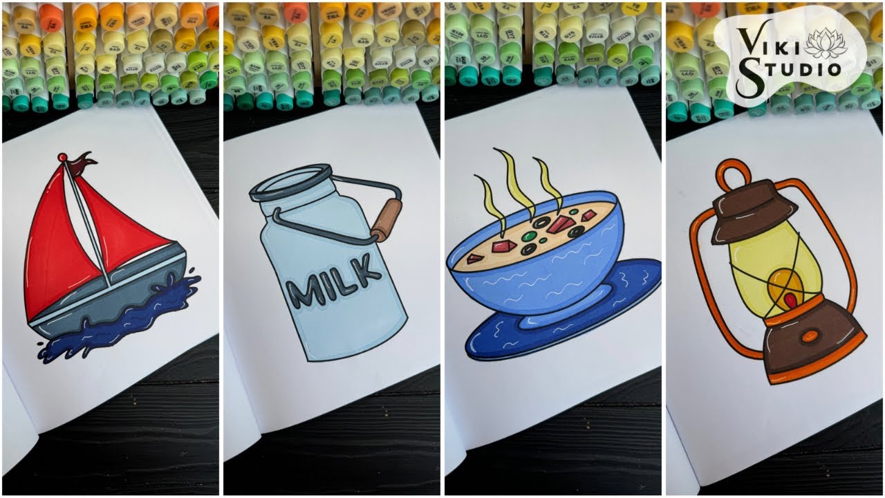 Satisfying and relaxing Coloring book with ASMR markers - YouTube