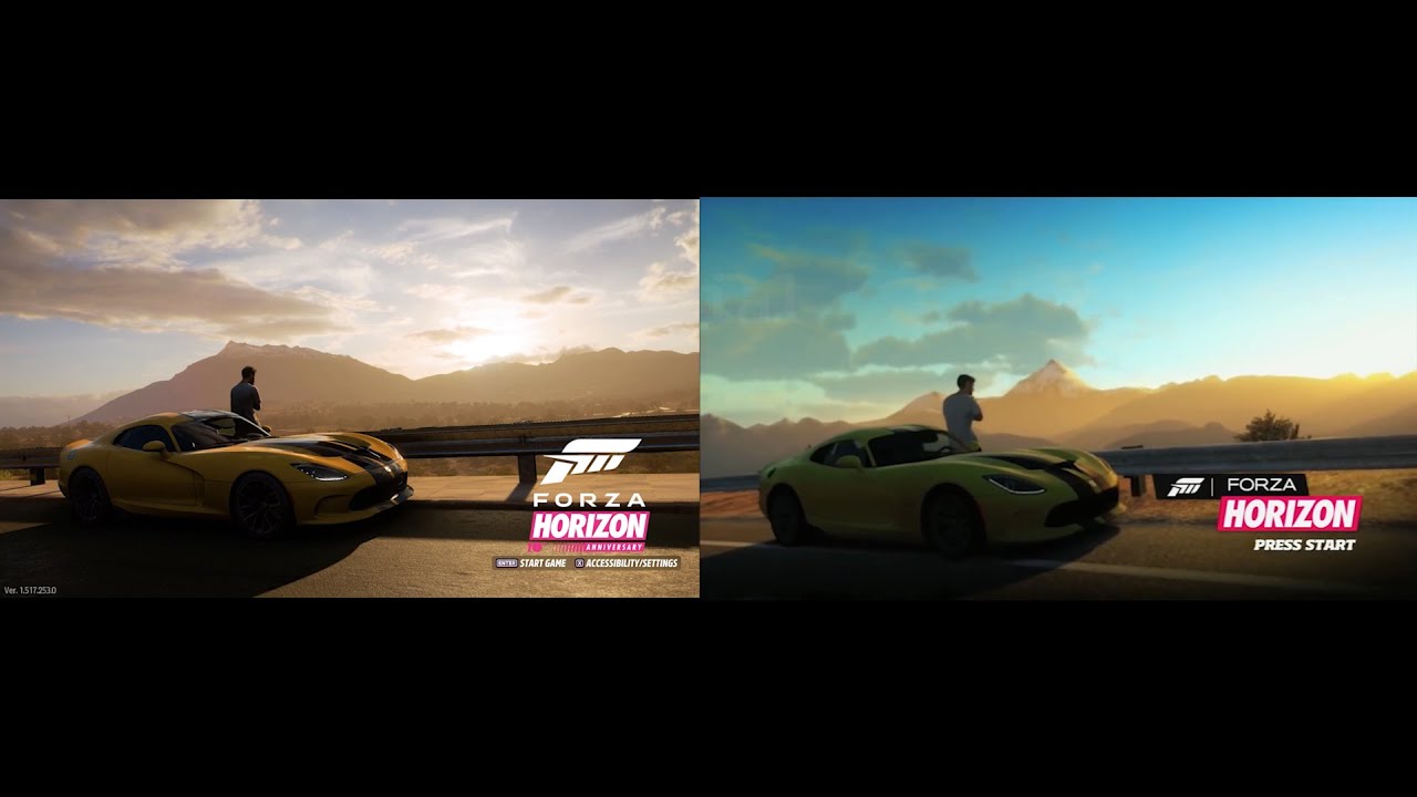 Remade vs Original Forza Horizon 1 Start Menu | Forza Horizon 5 - YouTube
