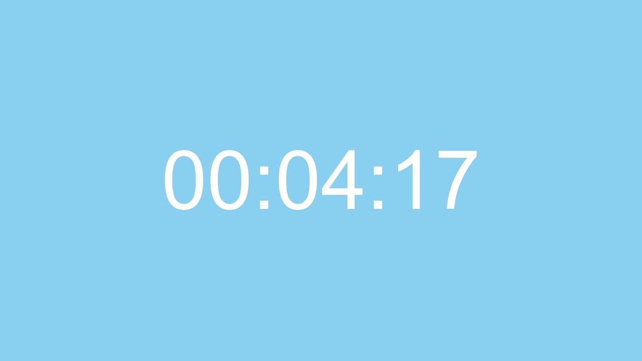 4 Minute 17 Second Timer - (257/36,000) - YouTube