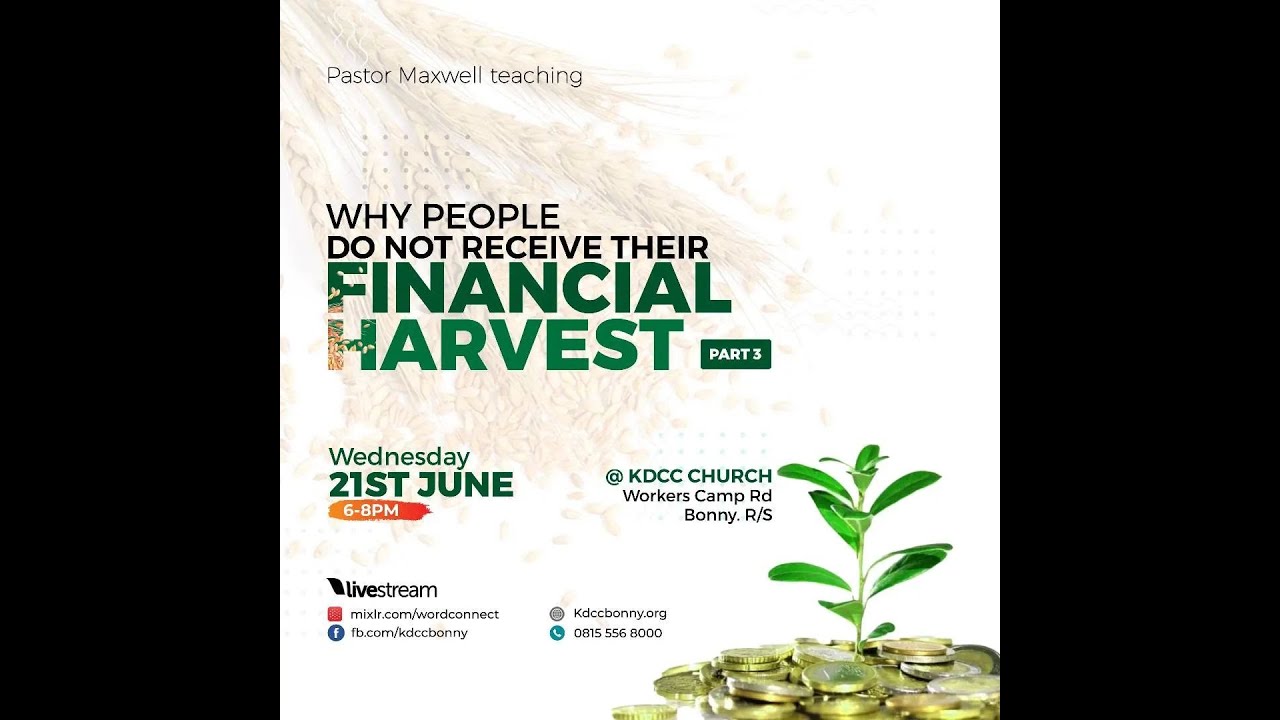 Why People Do Not Receive Their Financial Harvest - Pt 3 - YouTube