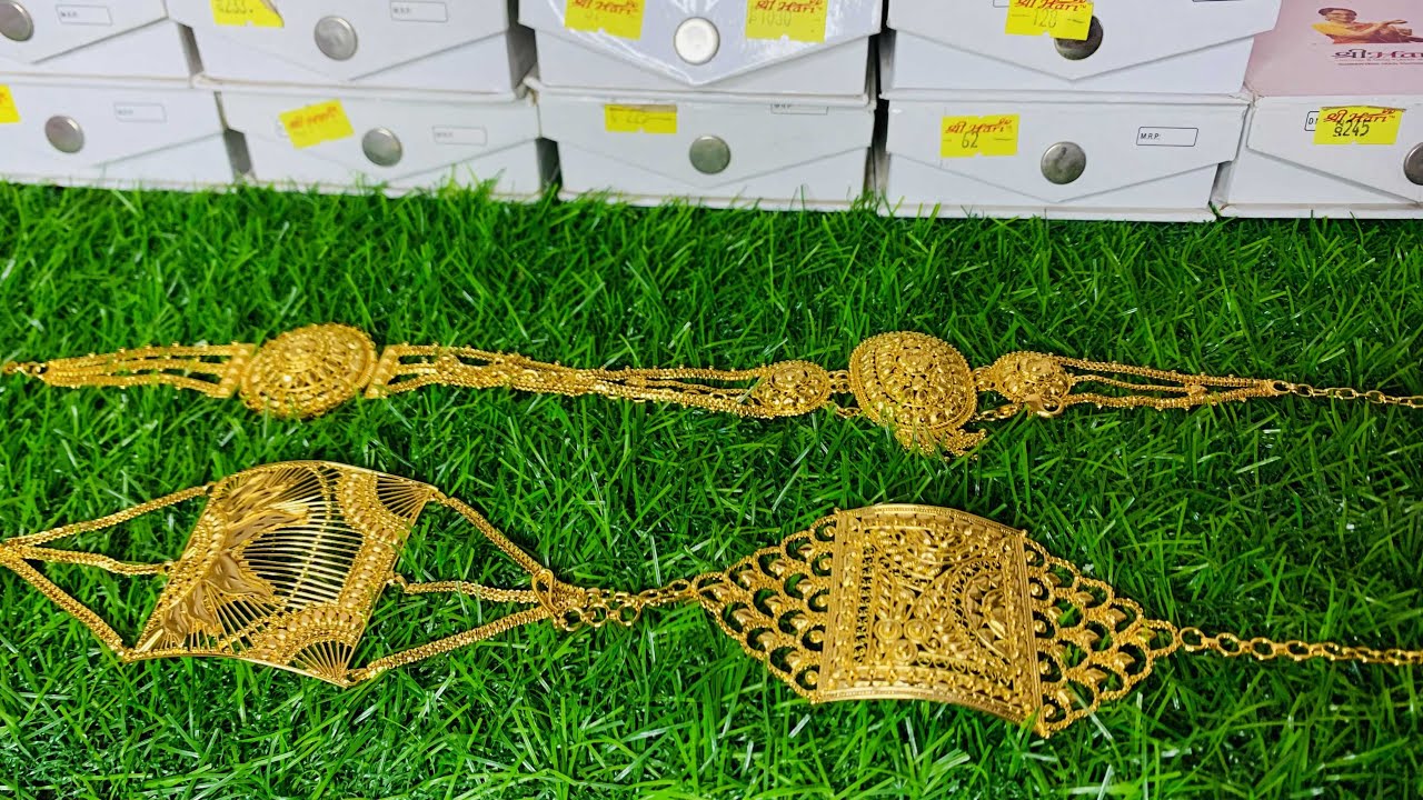 Exclusive Gold Plated Jewellery mantasa and bajuband design… - YouTube