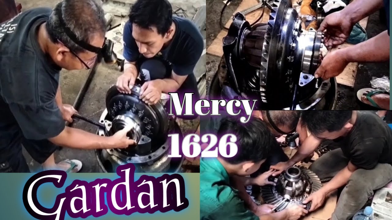 Proses bongkar pasang- Servis Gardan Mercy 1626 ||Garasi PO Haryanto ...