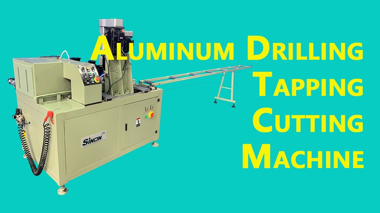 Automatic aluminum drilling tapping cutting machine for solar profile ...