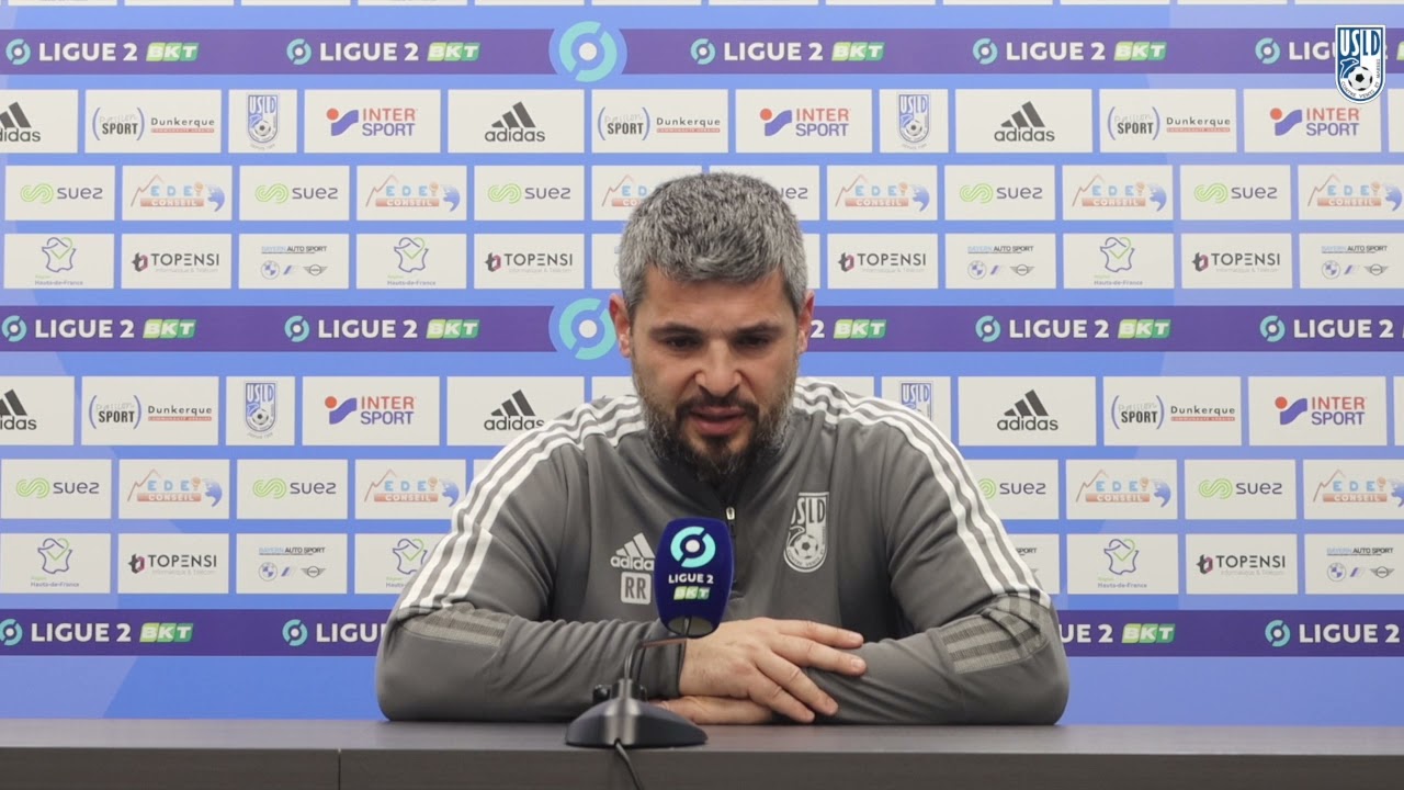 Conférence de presse du coach Romain Revelli avant EA Guingamp - USL ...