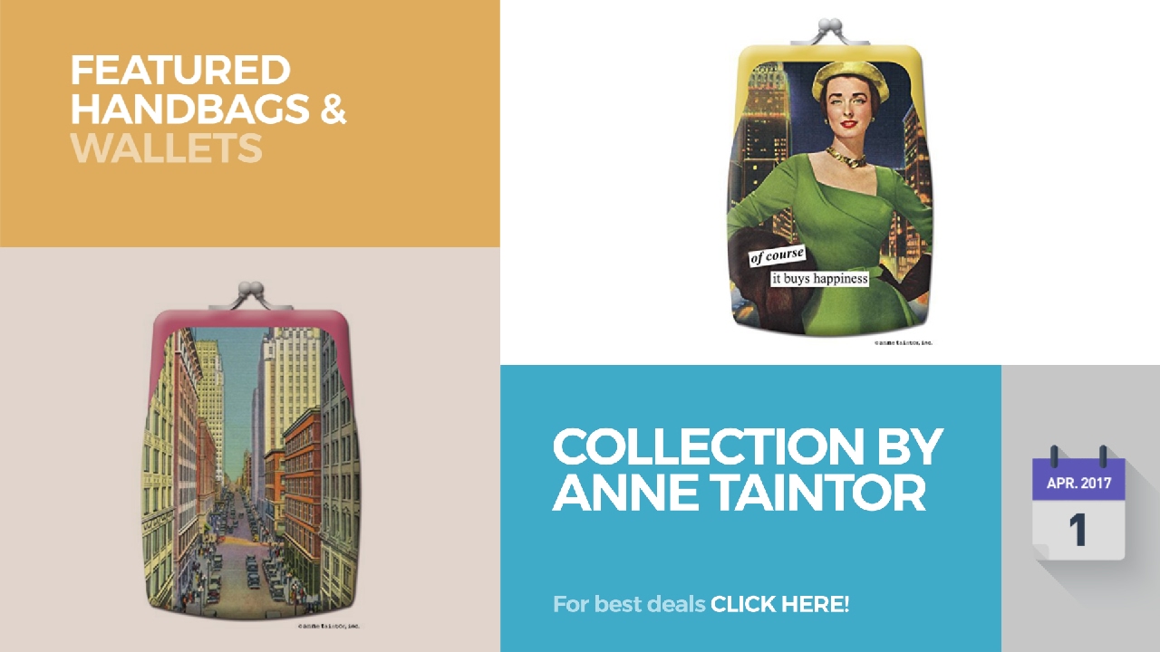 Collection By Anne Taintor Featured Handbags & Wallets - YouTube