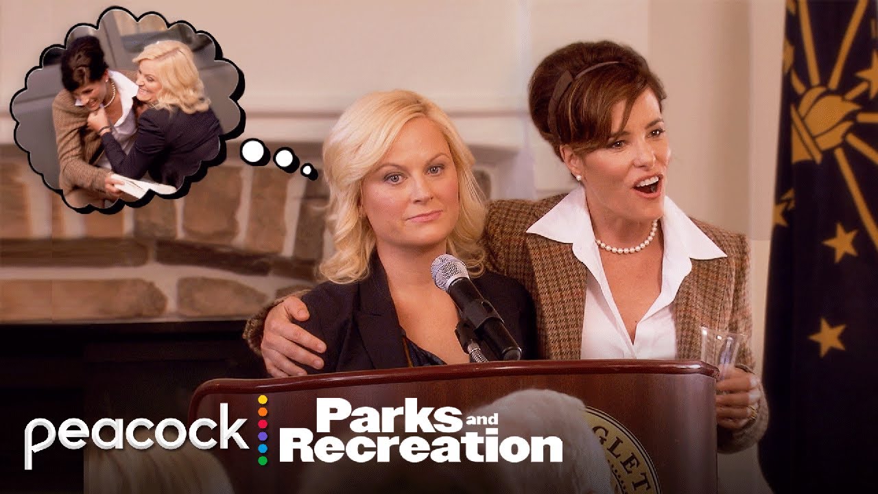 Leslie being the opposite of a Girl’s Girl | Parks and Recreation - YouTube