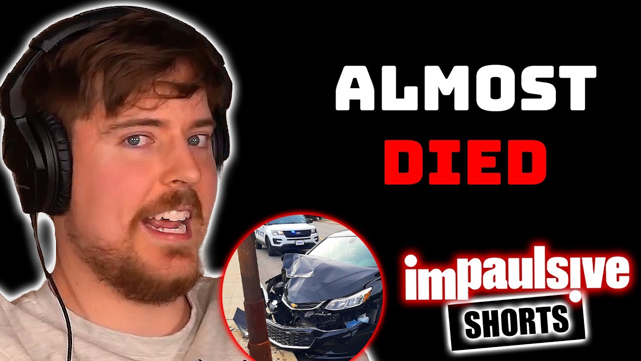 MR. BEAST ALMOST DIED IN A CAR ACCIDENT - YouTube