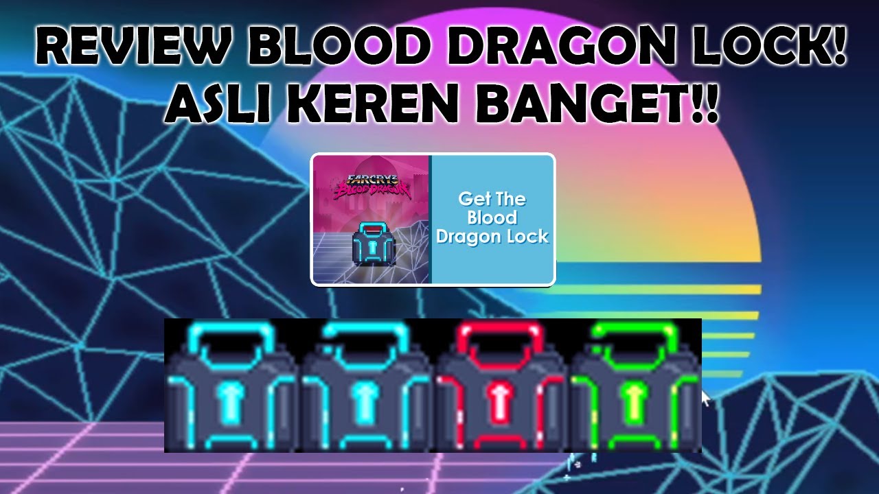REVIEW LOCK BARU! BLOOD DRAGON LOCK! Growtopia Indonesia - YouTube