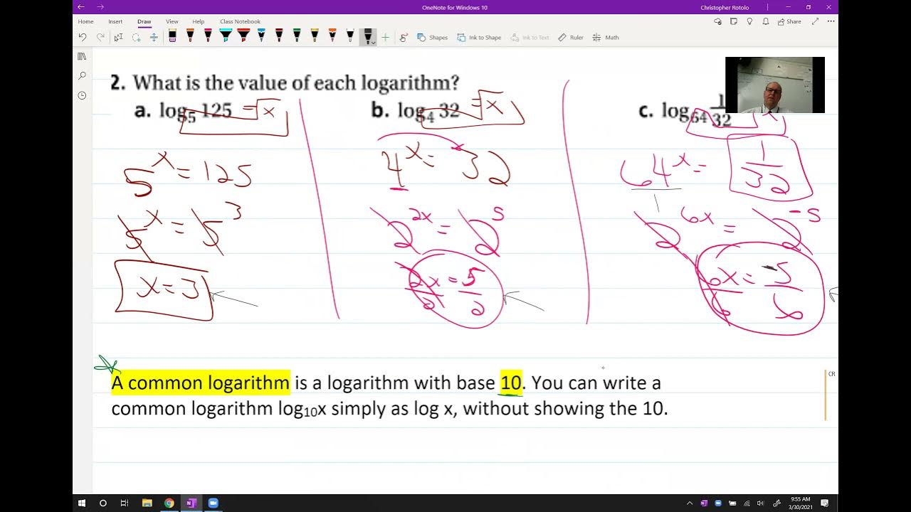 A2 7 3 Intro Log functions as Inverse of exponential functions - YouTube