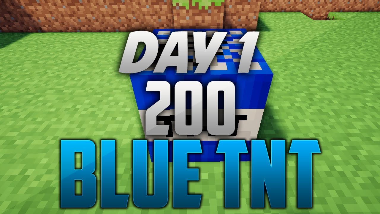 Minecraft Blue TNT - YouTube