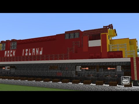 Minecraft Rock Island SD40-2 Locomotive Tutorial - YouTube