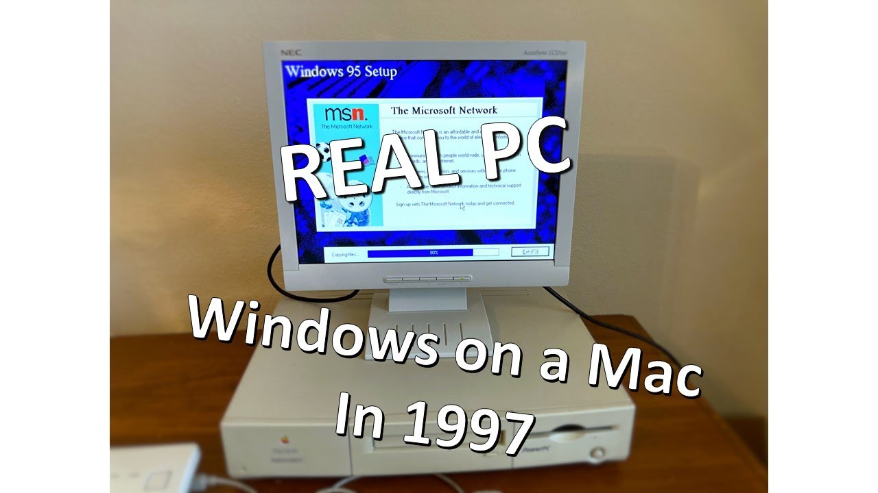 REAL PC: Installing Windows 95 on a Mac - YouTube