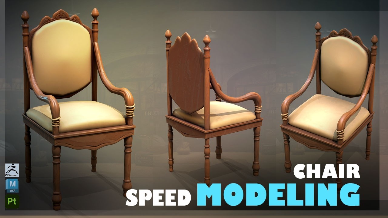 Making a Stylized Chair in Maya 2025, Zbrush, and Substance Painter ...