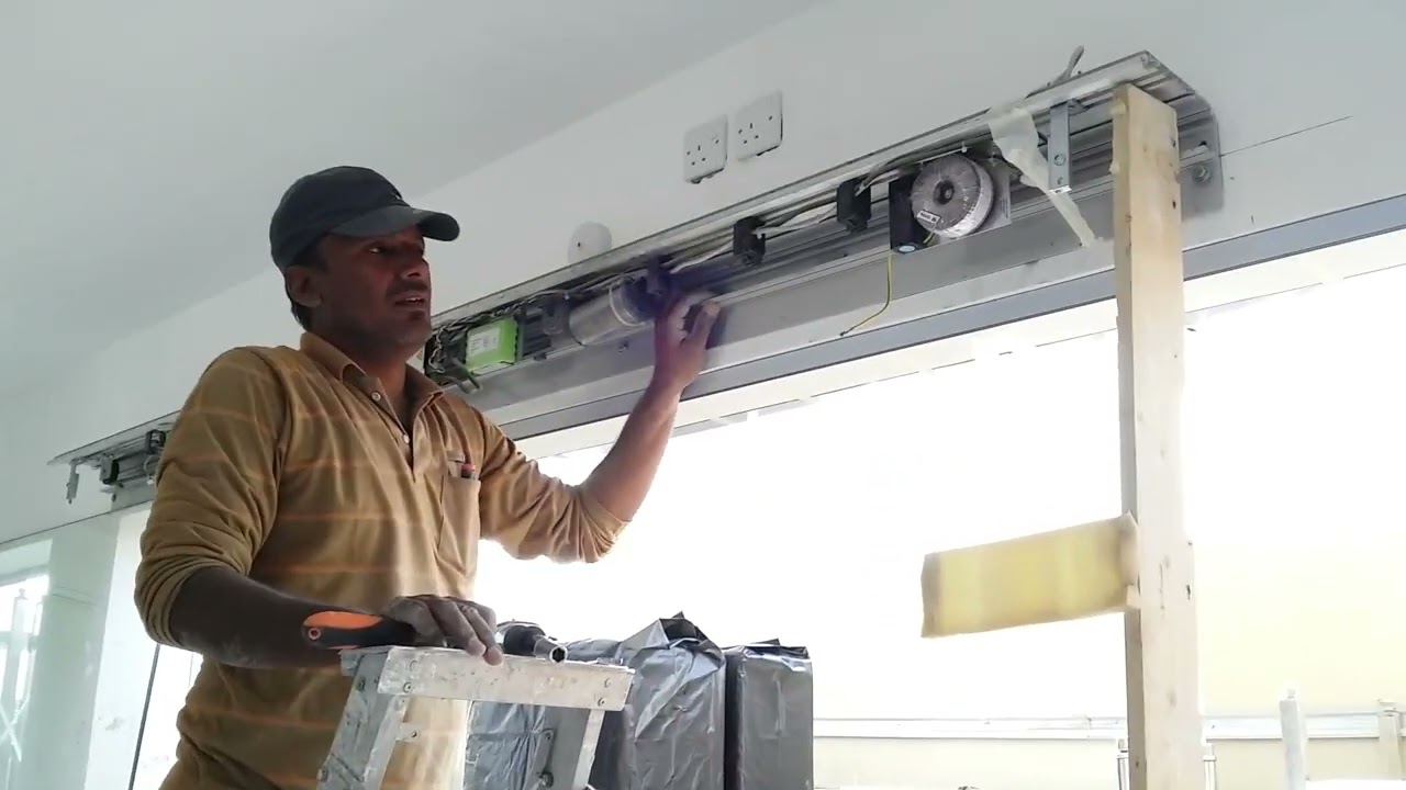 AUTOMATIC SENSOR DOOR How to install the automatic sliding door - YouTube