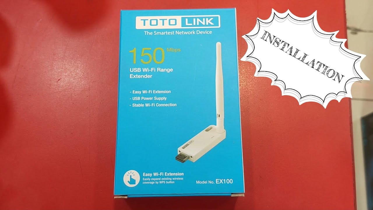 Totolink EX100 USB Range Extender Setup - YouTube