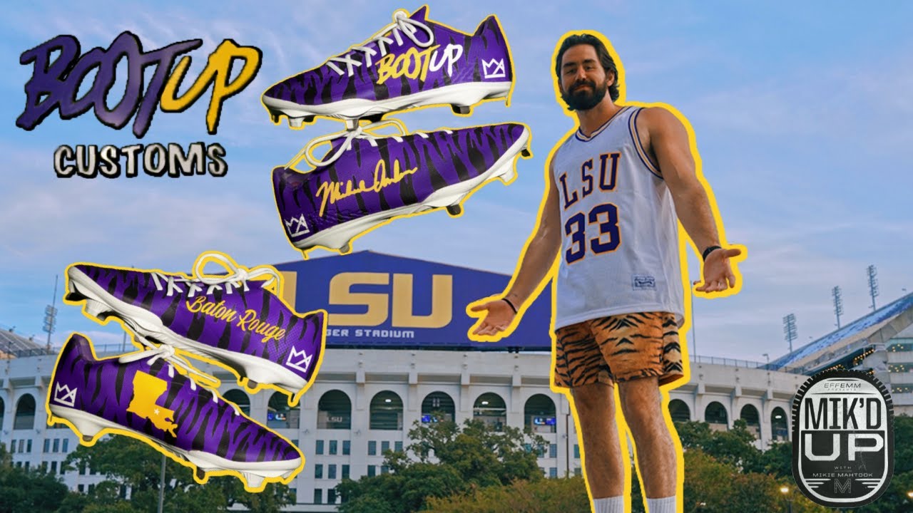 The Man Behind LSU Athlete's Custom Cleats - YouTube