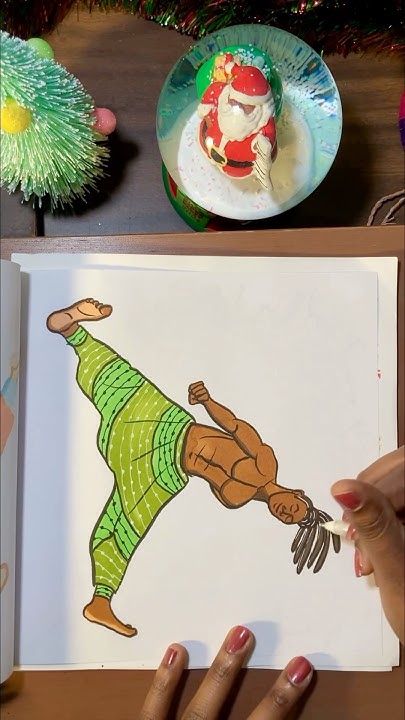 Coloring Poses || Hand-Drawn Capoeira Action Coloring Book #19 # ...