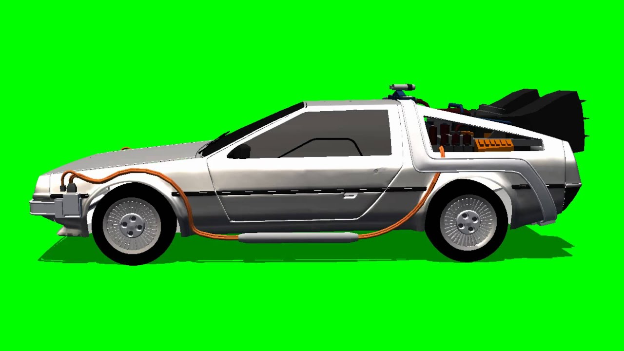 back to the future delorean drive - green screen effects - free use ...