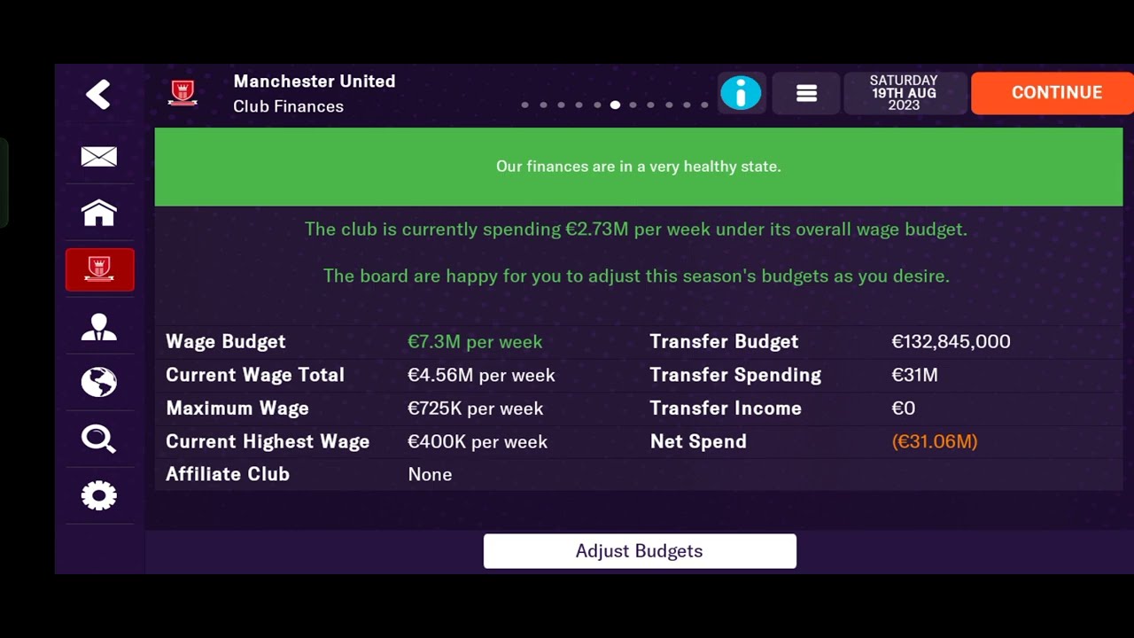 No Transfer Window! How to Disable Budget in First Window of Football ...