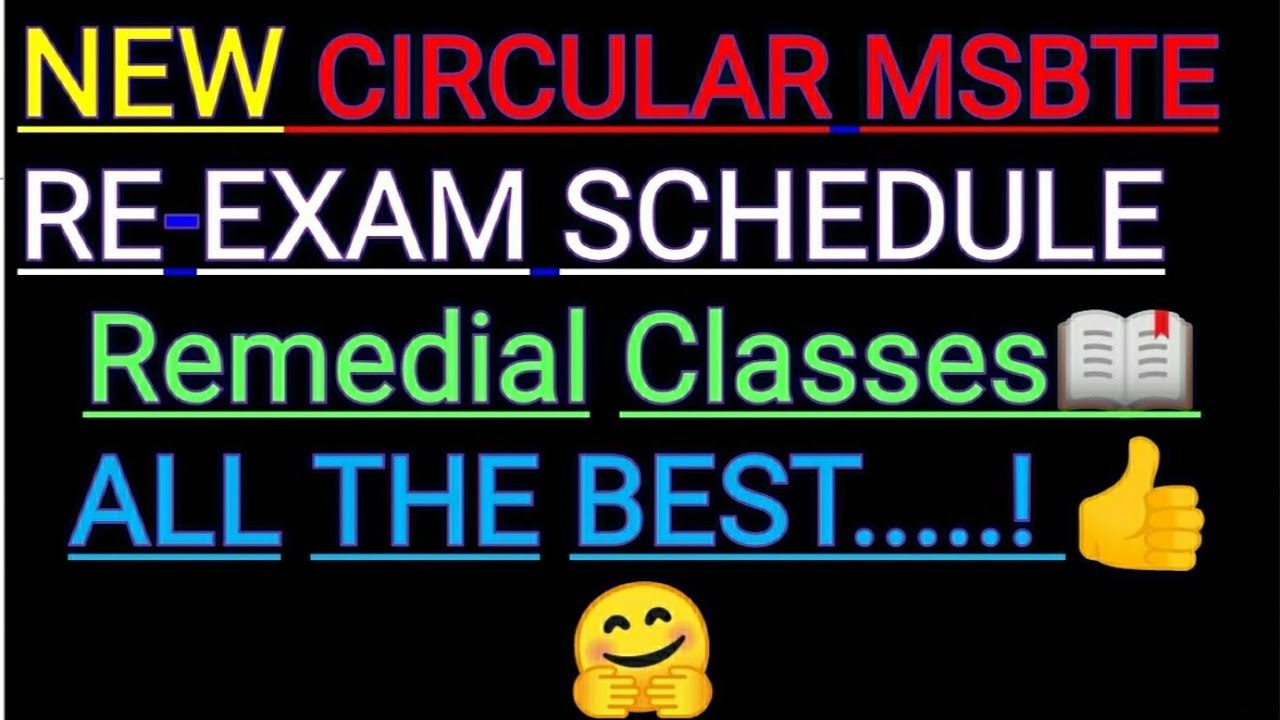 Re-exam Remedial Coaching New MSBTE Circular (@ Pharma Study With Sapna ...