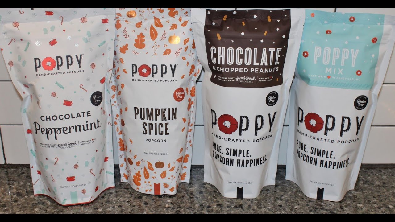 Poppy Popcorn: Chocolate Peppermint, Pumpkin Spice, Chocolate & Chopped ...