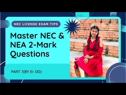 "99% of students Miss These NEC/NEA 2-Mark Questions | Crack License ...