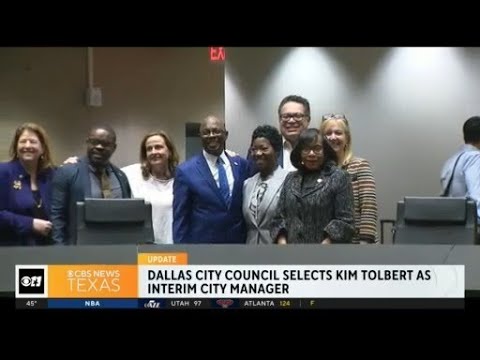 Dallas City Council selects Kim Tolbert as interim city manager - YouTube