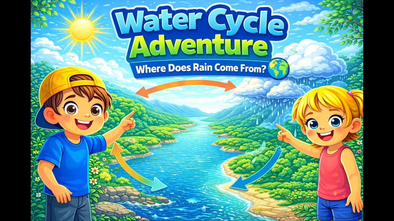 Water Cycle Adventure 💧 | Where Does Rain Come From? | Fun Science with ...
