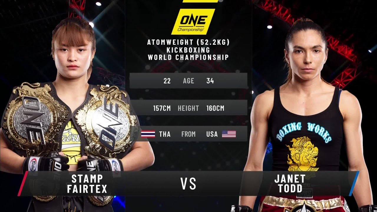 Stamp Fairtex vs. Janet Todd II | Full Fight Replay - YouTube