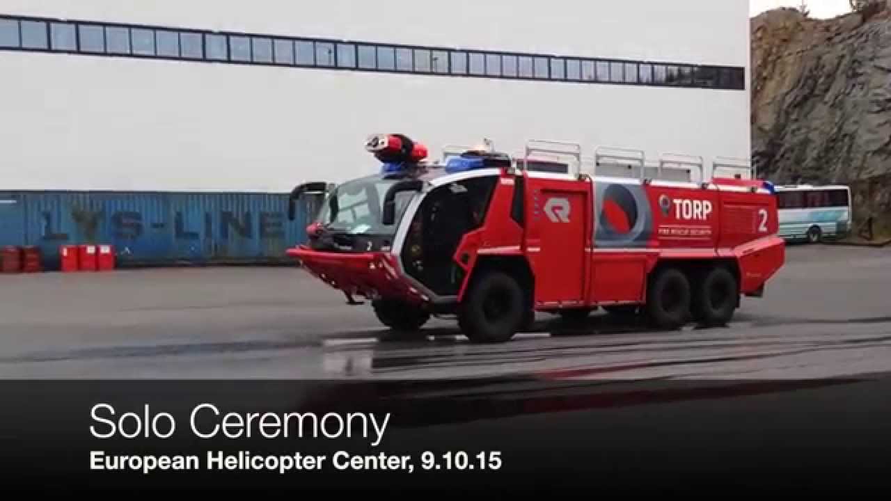Solo flight ceremony, European Helicopter Center - YouTube