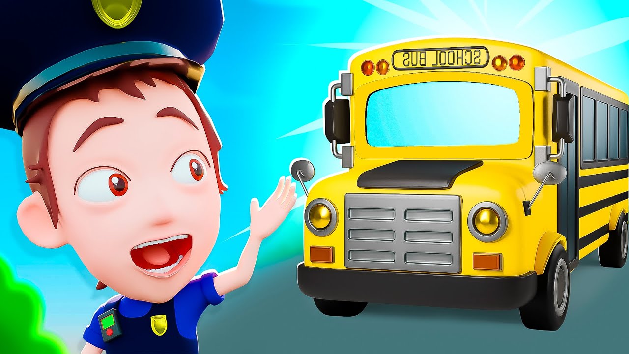 Wheels On The Bus | Police Bus | | Kids Songs and Nursery Rhymes # ...