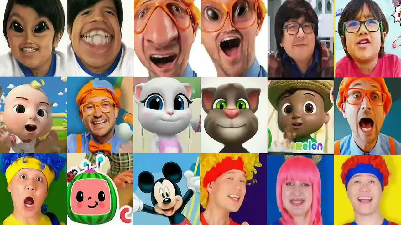 Blippi - Ryan’s World - Cocomelon - D Billions - KulikiTaka ti №123 ...