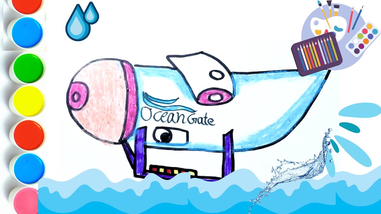 How to Draw a Oceangate TITAN | Easy Draw a Oceangate TITAN | Coloring ...