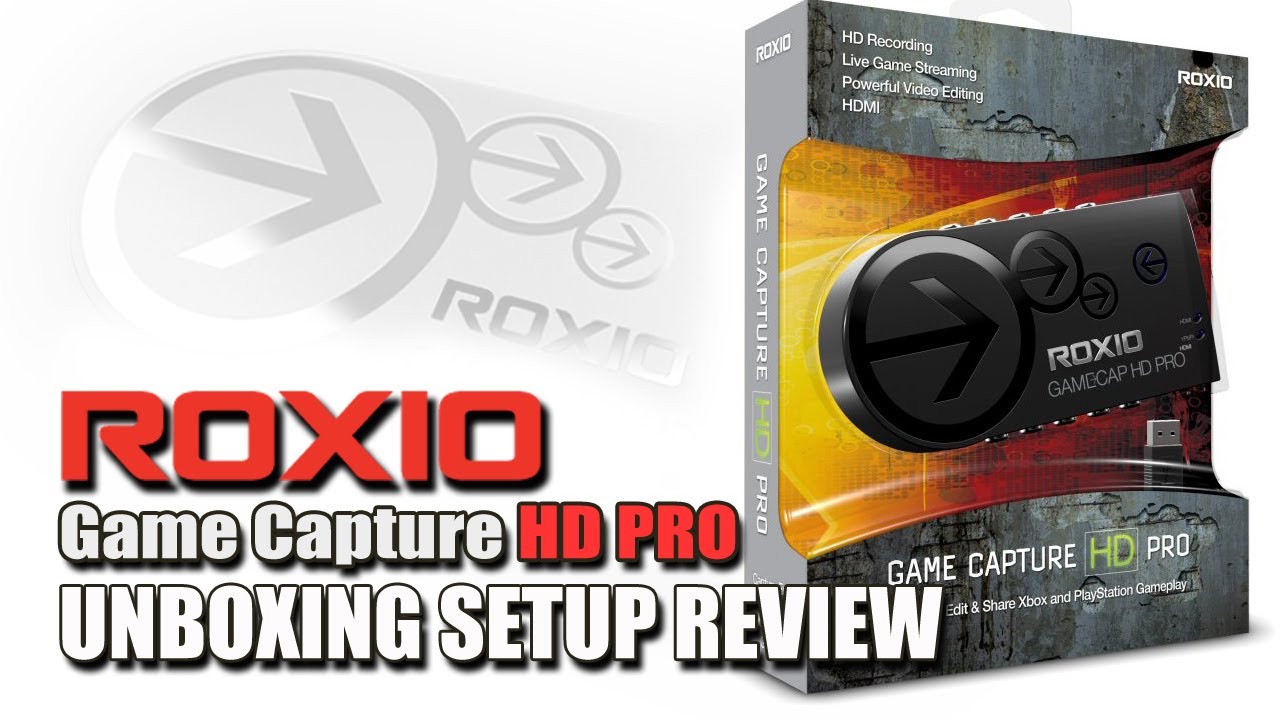 ROXIO Game Capture HD PRO Unboxing Set Up Review / DE - YouTube